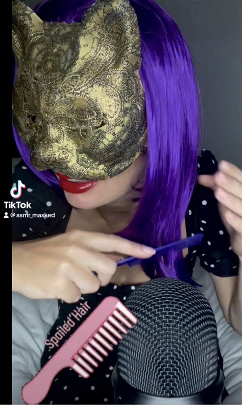 Hair Brushing Asmrmasked 💋 Rasmrgirls