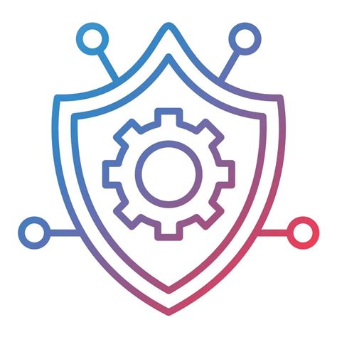 Security Settings Line Gradient Icon 18723511 Vector Art At Vecteezy