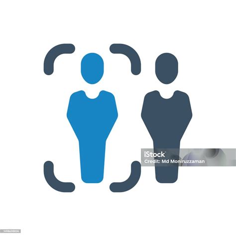 Biometrics Of A Man Face Detection Recognition And Identification Stock Illustration Download