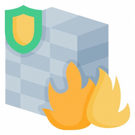 Firewall Security Protection Safety Secure Computer Protect Icon