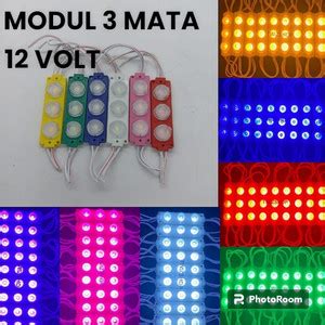 Jual LED Modul Module COB 3 Mata Besar 3W Watt Truck Truk Neon Box 12