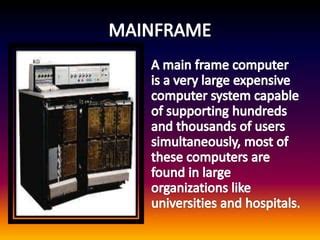 Parts And Types Of Computers Unit Ii Study Ppt