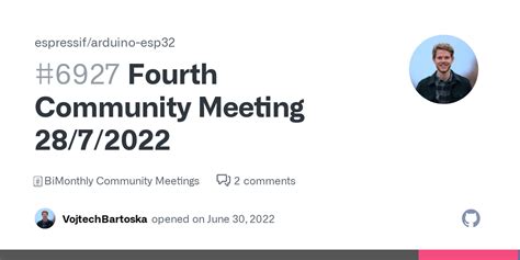 Fourth Community Meeting 2872022 · Espressif Arduino Esp32