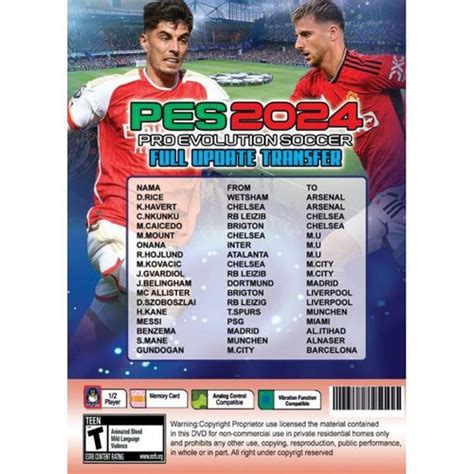 Jual Terbaru Pes 2024 Full Transfer Update Full Kaset Game Ps2 Pes