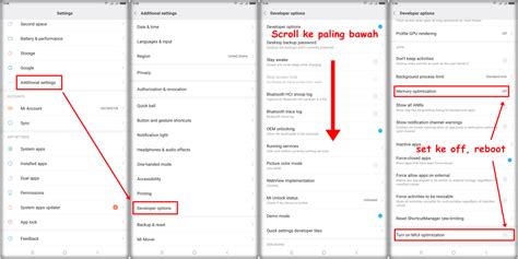 Settings Disable In Miui Optimization Developer