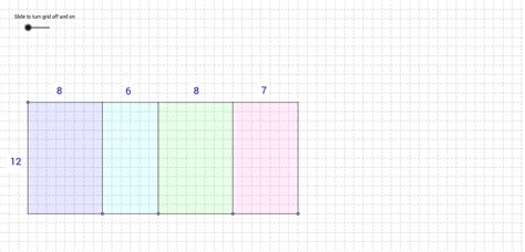Breaking Apart Multiplication Array Model Geogebra