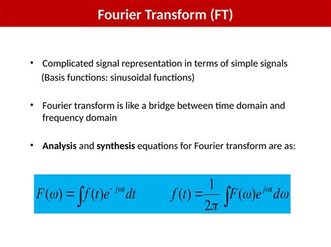 Signals And Systems Unit 2 Basics Fourier Transformm Pptx
