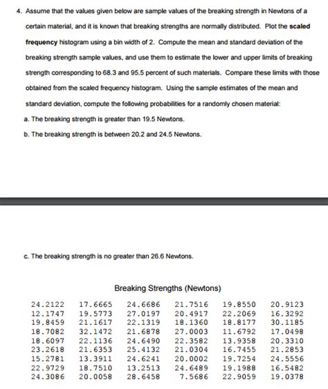 Solved Assume That The Values Given Below Are Sample Values