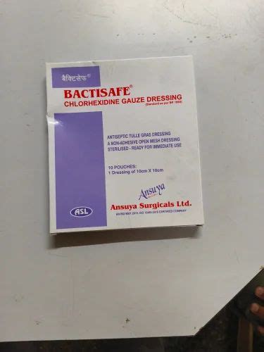 Bactisafe Chlorhexidine Gauze Dressing Size 10cm X 10cm At Rs 600