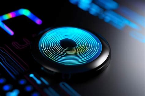 Premium Ai Image Fingerprint Authentication Button Biometric Security Identification And Cyber