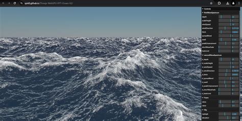 Good Progress In Developing A Real Ocean Showcase Three Js Forum