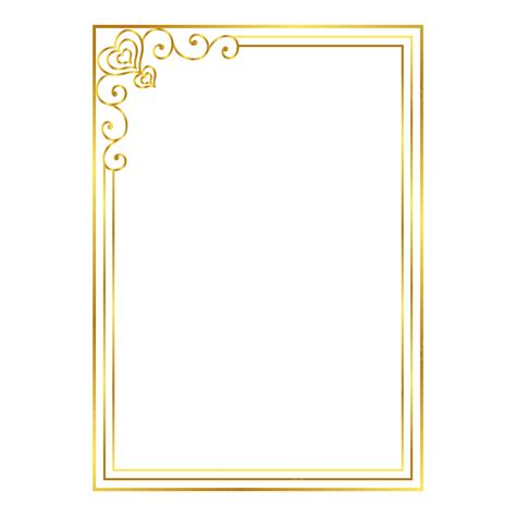 Vector Border Gold
