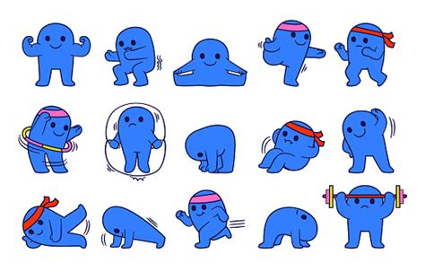 만화 벡터 일러스트 레이 션 감정 인간의 얼굴 게임을위한 인간의 얼굴 표정 개성 개념에 대한 스톡 벡터 아트 및 기타 이미지 개성 개념 개체 그룹 긍정적인 감정 표현