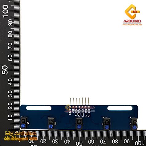เซนเซอรตรวจจบเสนขาวดำ 5 Senser Infrared Line Tracking for Smart car