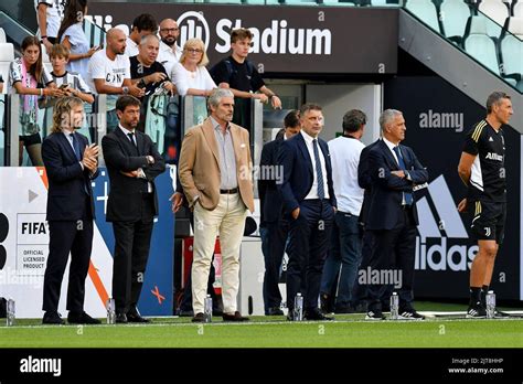 Andrea Agnelli President Of Juventus Fc Pavel Nedved Vice President Of