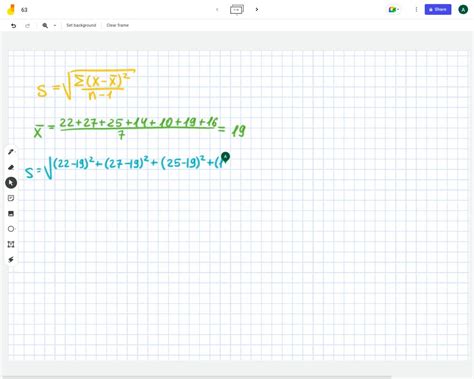 solved calculate the sample standard deviation of the quantitative