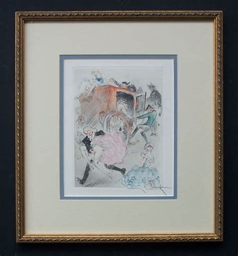 Icart Louis Icart Hand Signed Etching 1946 Erotic Nude