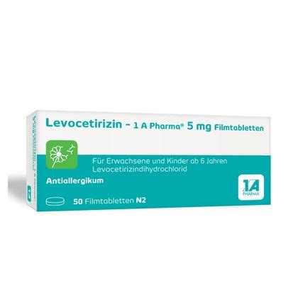 1A PHARMA LEVOCETIRIZIN 5MG 50 St, 50 St. online kaufen | DocMorris