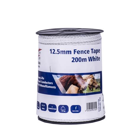 Fenceman Electric Fence White Tape 12 5mm X 200m Stable Field From