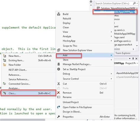 how to add azure mobile app to an uwp app