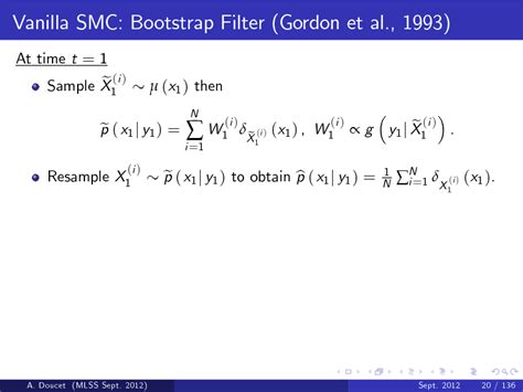 sequential monte carlo methods for bayesian computation arnaud doucet