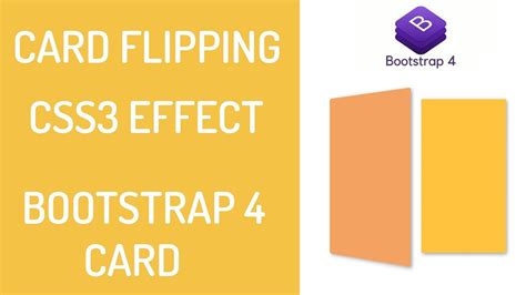 Card Flip Effect Card Rotation Effect Css3 Bootsrap Card Animation Youtube
