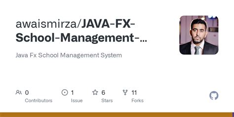 Github Awaismirzajava Fx School Management System With Sqlite Java Fx School Management System