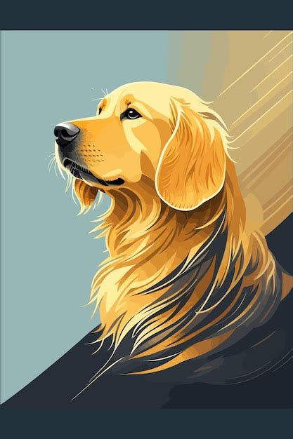 Premium Photo Vibrant And Heartwarming Golden Retriever Vector