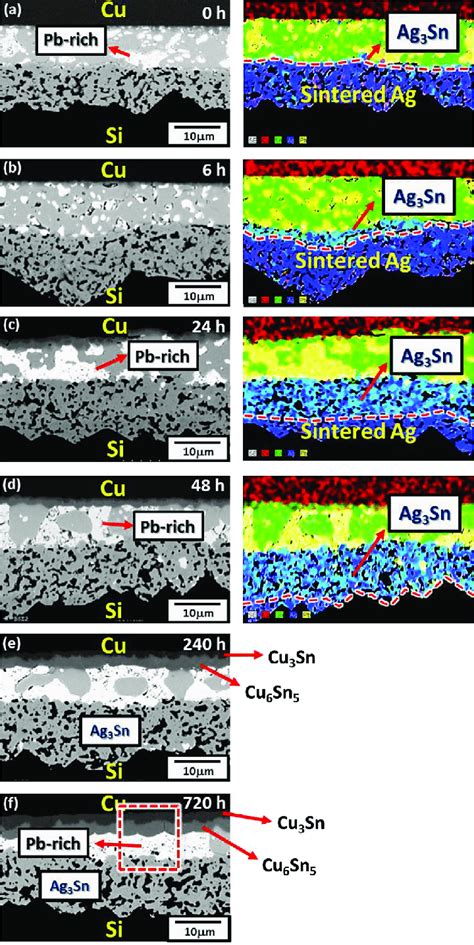 Micrographs Showing The Microstructure Evolution Of The Sn 36 Pb 2 Ag