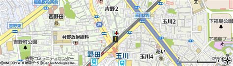 大阪府大阪市福島区吉野2丁目2 17の地図 住所一覧検索｜地図マピオン