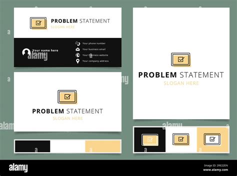 Problem Statement Logo Design With Editable Slogan Branding Book And
