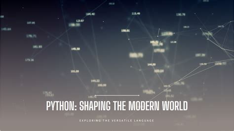python the versatile language shaping the modern world