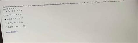 solved continuous random variable y is a good approximation