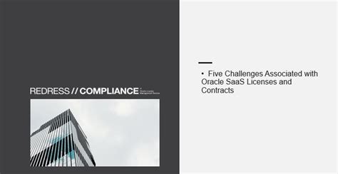 Five Challenges Associated With Oracle Saas Licenses And Contracts