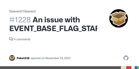 An Issue With Eventbaseflagstartupiocp · Issue 1228 · Libeventlibevent · Github