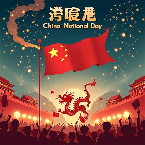 NATIONAL DAY OF CHINA Premium AI Generated Image