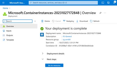 Azure Container Instances Arm Learning Paths