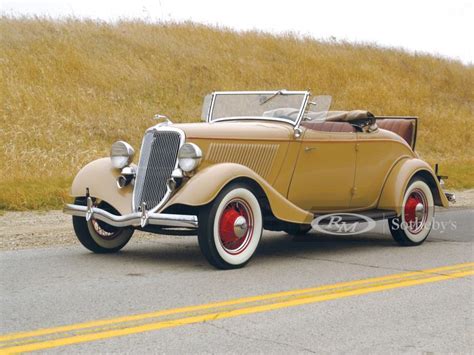 1934 Ford Deluxe Rumble Seat Roadster Value Price Guide