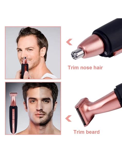 2 In1 Electric Hair Nose Trimmer For Men Usb Rechargeable Hair Removal