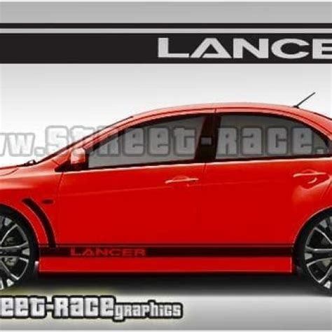 Jual Sticker Stiker Mobil Lancer Sticker Mobil Mitsubishi Lancer Kab Bekasi Mey Project
