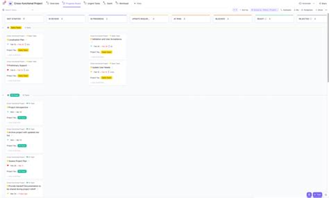 Cross Functional Project Template By ClickUp