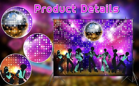 Sensfun Disco Party Backdrop Vintage 70s 80s 90s Disco