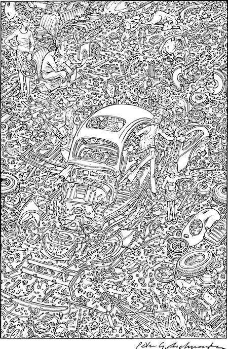 Vw Bug Exploded View Poster Make Vw Bug Exploded View Poster Make