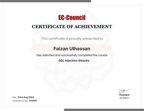 Faizan Ul Hassan On Linkedin Sql Cybersecurity Sql Eccouncil