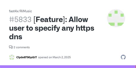 Feature Allow User To Specify Any Dns · Issue 5833 · Fast4x