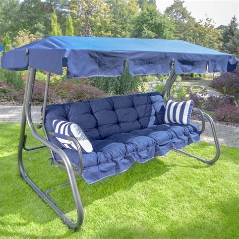 Garden Swing Hammock Parma With Cushions And Canopy D001 41pb