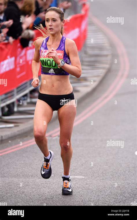 Casey Wood From Australia Taking Part In The 2017 London Marathon With