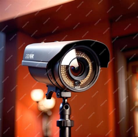Premium Photo Security Cctv Camera Monitoring And Surveillance To Guard Premises And Property