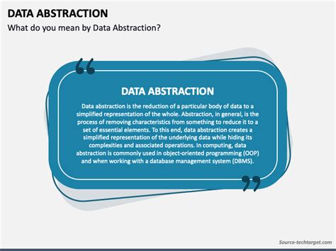 Data Abstraction PowerPoint And Google Slides Template PPT Slides