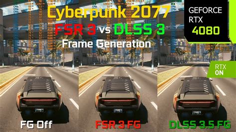 Cyberpunk 2077 FSR 3 Frame Generation vs DLSS 3.5 Frame Generation - Graphics/Performance ...